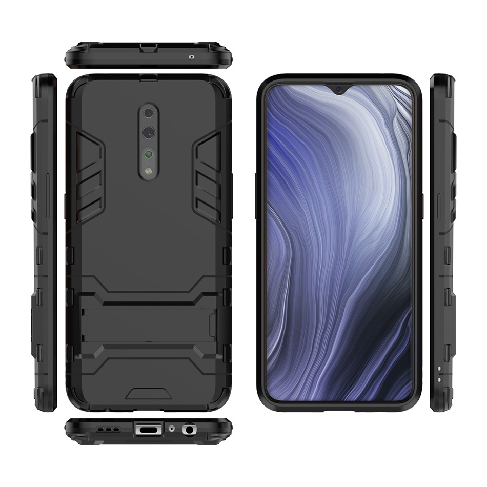 Slim Armour Tough Shockproof Case for Oppo Reno Z (Black)